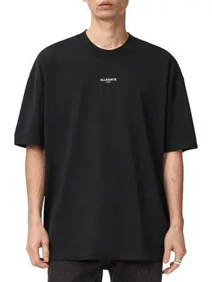 ALLSAINTS Underground Oversize Graphic T-shirt - Washed Black