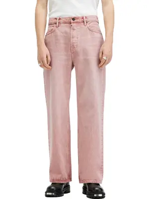 ALLSAINTS AllSaints Lenny Straight Leg Jeans Luna Pink