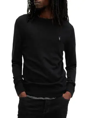ALLSAINTS Mode Merino Wool Crewneck Sweater - Black