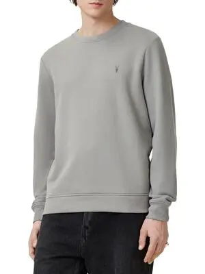 ALLSAINTS Raven Crewneck Sweatshirt Fossil Grey