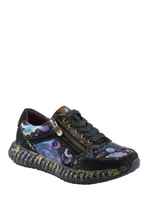 SPRING STEP SHOES Javana Platform Sneakers - Black Multi
