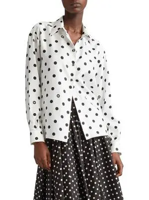 DOLCE & GABBANA Dolce&Gabbana Polka Dot Silk Shirt