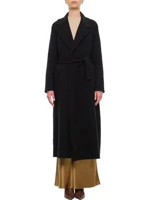 Max Mara Long Coat Black