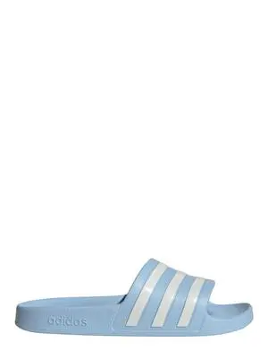 Adidas Adilette Aqua Slides Glow Blue/zero Metalic