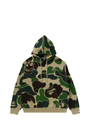 A BATHING APE X Bayc Camo Pullover Hoodie - Green