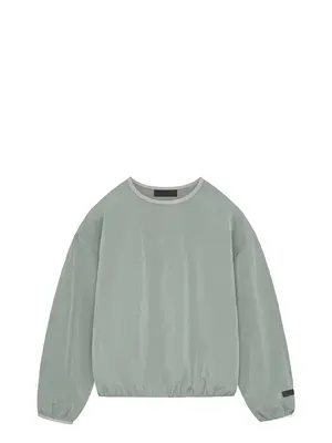 Fear Of God Crinkle Nylon Pullover Crewneck 'seal - Grey