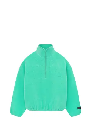 Fear Of God Nylon Half Zip Mockneck - Green