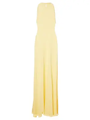 Jacquemus La Robe Maille Sculta Maxi Dress - Yellow