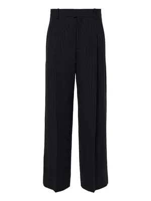 Isabel Marant Romina Striped Wide-leg Pants - Blue