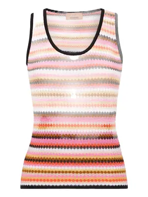 Missoni Cotton-blend Tank Top - Multicoloured