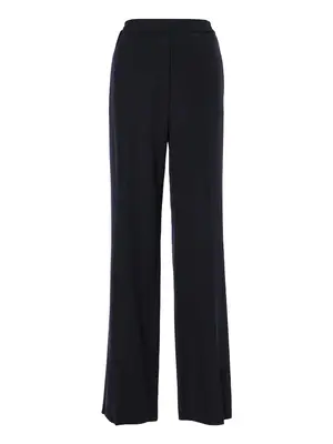 TOD'S Wide-leg Wool Pants - Blue