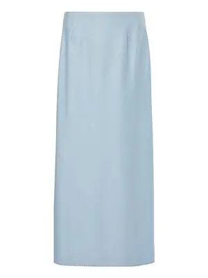 Gabriela Hearst Defina Midi Skirt - Blue
