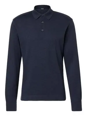 Zegna Cotton Polo Shirt - Blue