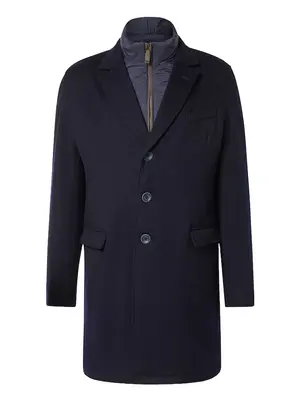 Herno Herno Wool Coat Blue