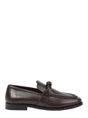 Bottega Veneta Astaire Leather Loafers - Brown