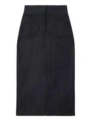 DESTREE Takashi Denim Midi Skirt - Blue