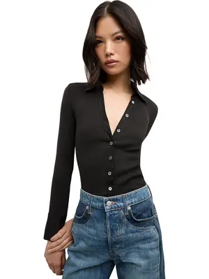 Veronica Beard Veronica Beard Scottie Button-Down Shirt Black