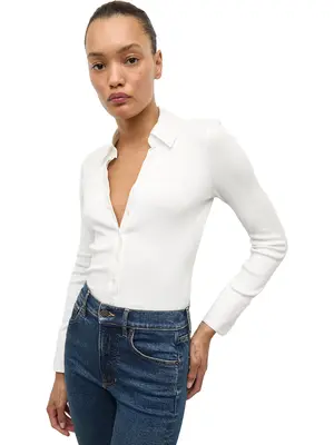 Veronica Beard Veronica Beard Scottie Button-Down Shirt White