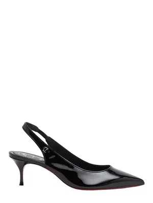 CHRISTIAN LOUBOUTIN 55mm Kate Sporty Patent Slingback Pumps - Black