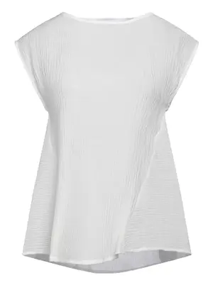 Alpha Studio Woven Top - White