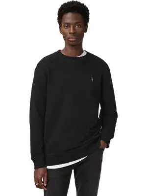 ALLSAINTS Raven Ramskull Organic Cotton Sweatshirt - Black