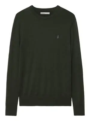 ALLSAINTS Mode Merino Crew Neck Ramskull Sweater Marl