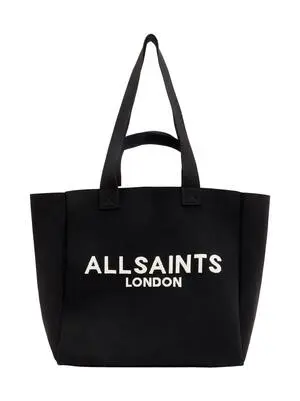 ALLSAINTS Izzy Large Knitted Tote - Black