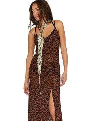 Free People Intimately Concrete Jungle Maxi Slip - Natural Combo