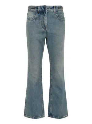 Givenchy Bootcut Jeans With Chain Detail - Blue