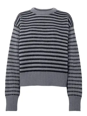 JW ANDERSON JW Anderson Striped Jacquard Wool Sweater