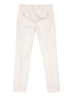 LUIGI BIANCHI MANTOVA Tapered Trousers - Neutrals