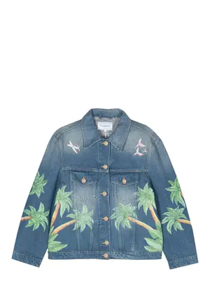 Casablanca Tennis Club Denim Jacket - Blue
