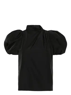 Moschino Gathered Blouse - Black