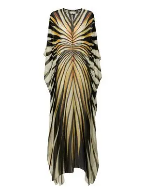 ROBERTO CAVALLI Silk Kaftan Dress