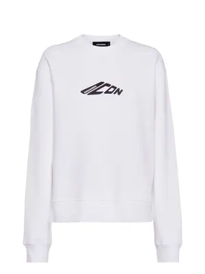 Dsquared2 Icon Cotton Sweatshirt - White