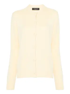 Fabiana Filippi Perforated-detail Cardigan - Yellow