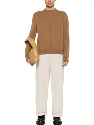 JIL SANDER Crew-neck Sweater - Brown