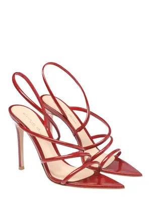 GIANVITO ROSSI 105mm Ettie Sandals - Red