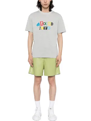 GROUND ZERO Ground Zero Logo-Print T-Shirt Grey