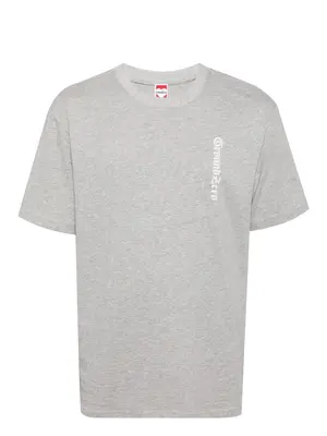 GROUND ZERO Logo-print Cotton T-shirt - Grey