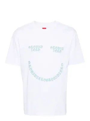 GROUND ZERO Smile Logo T-shirt - White