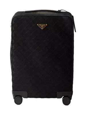 Prada Embroidered Trolley - Black
