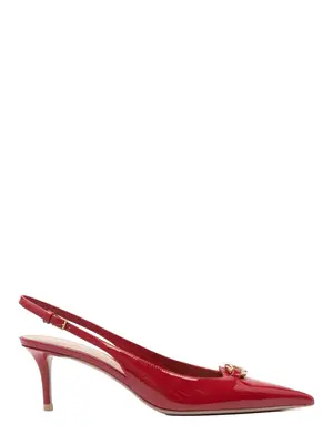 Valentino Garavani 60mm Vlogo The Bold Edition Slingback Pumps - Red