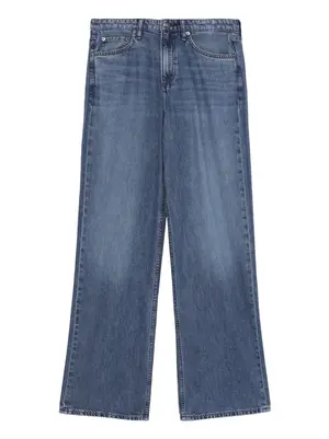 Rag & Bone Logan Wide Leg Jeans - Blue