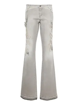 ERMANNO SCERVINO Ermanno Scervino Embroidered Bootcut Jeans