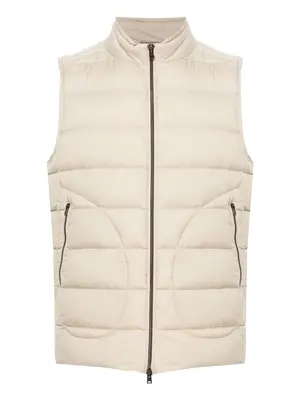Herno Goose Down Blend Gilet - Neutrals
