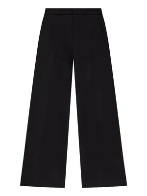 IRO PARIS Wide-leg Cotton Trousers - Black