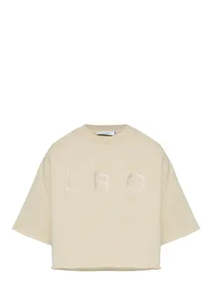 IRO PARIS Linda Logo-print T-shirt - Neutrals