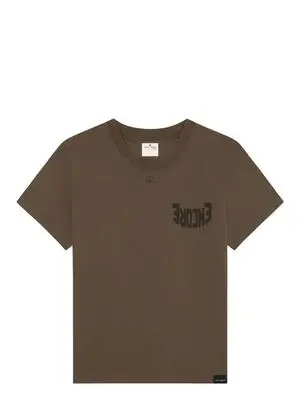 COURREGES Graphic-print T-shirt - Brown