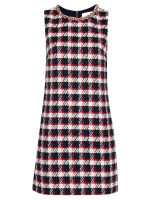 Carolina Herrera Chain-collar Midi Dress - Blue